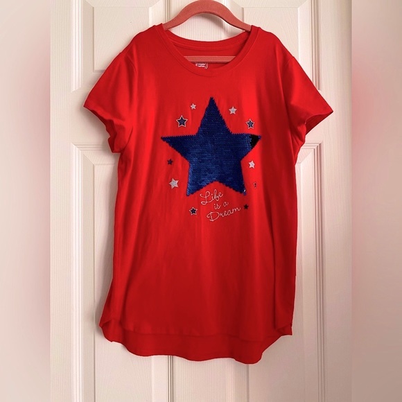 wonder nation | Shirts & Tops | Wonder Nation Girls Xl 6 Tshirt Sequin ...
